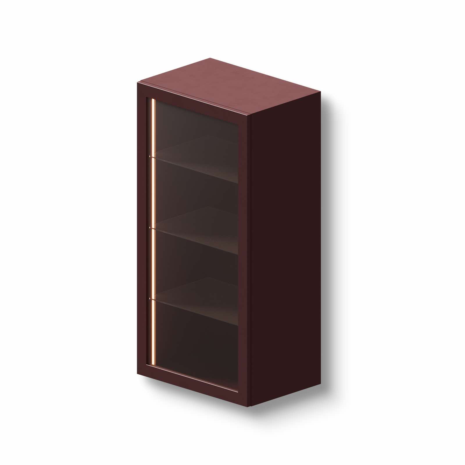 Vitrin väggskåp 60x39x120 cm