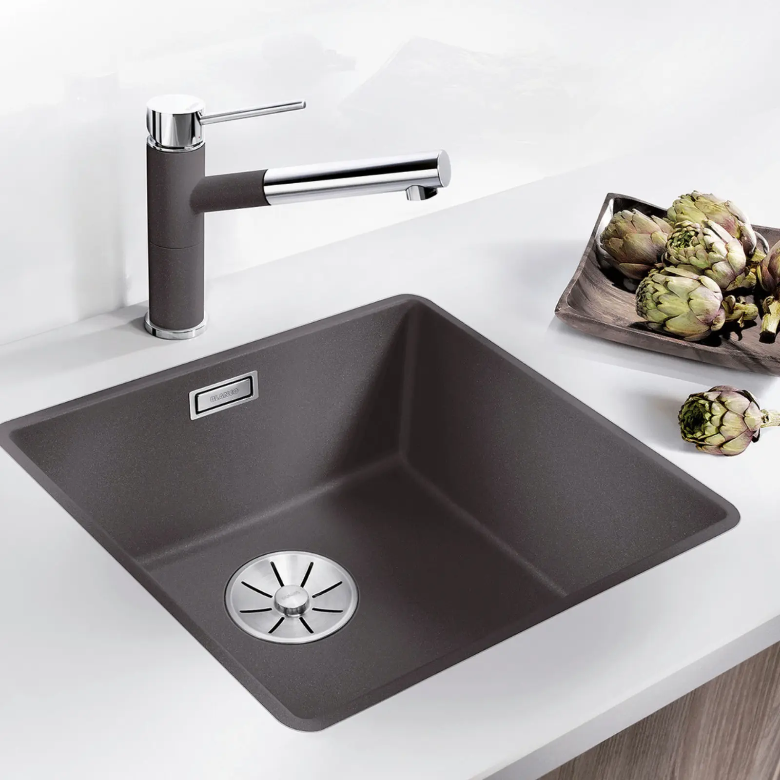 Blanco Diskho Subline 400-F Silgranit Infino Svart 525988