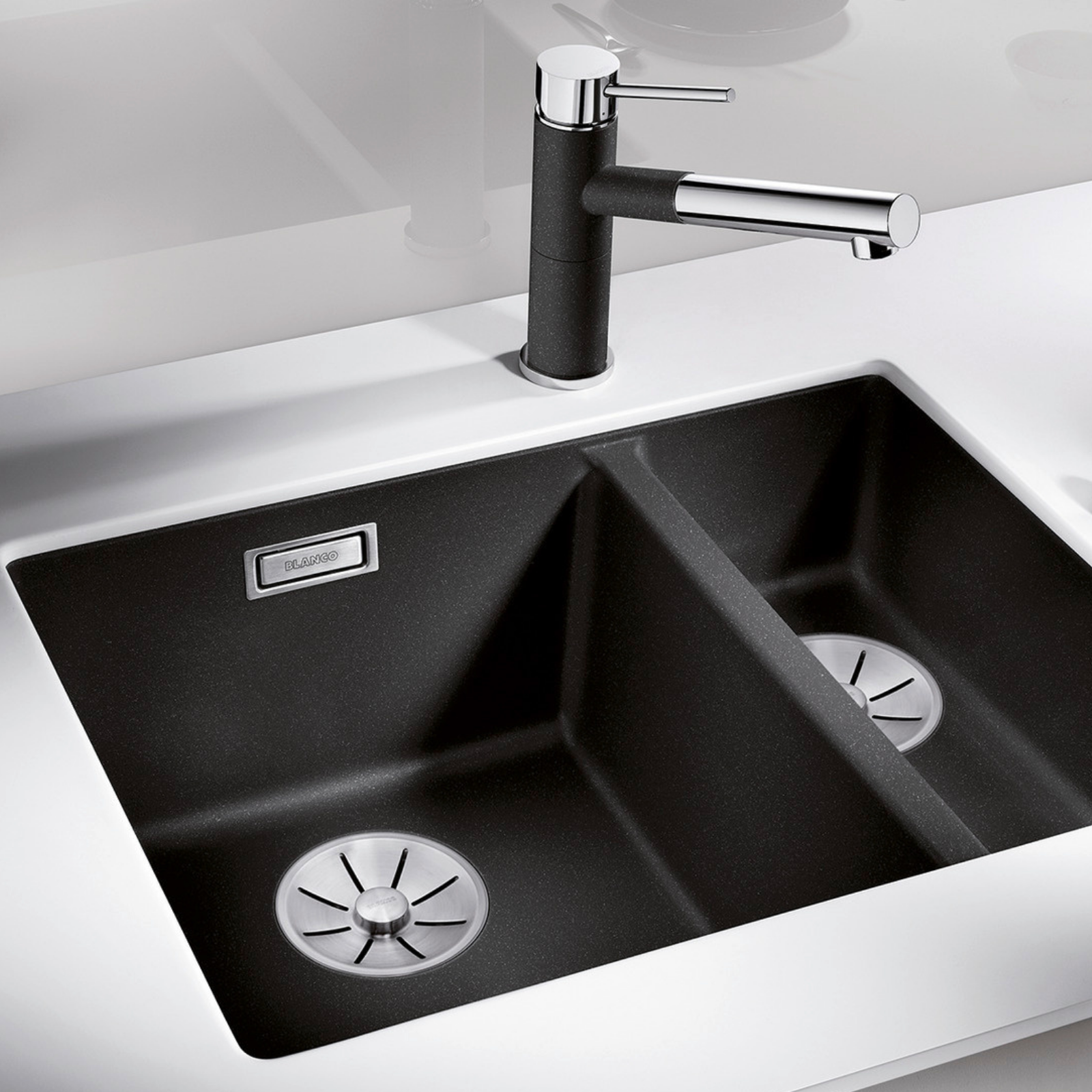 Diskho Subline 340/160-U Höger Silgranit Infino Svart 525986