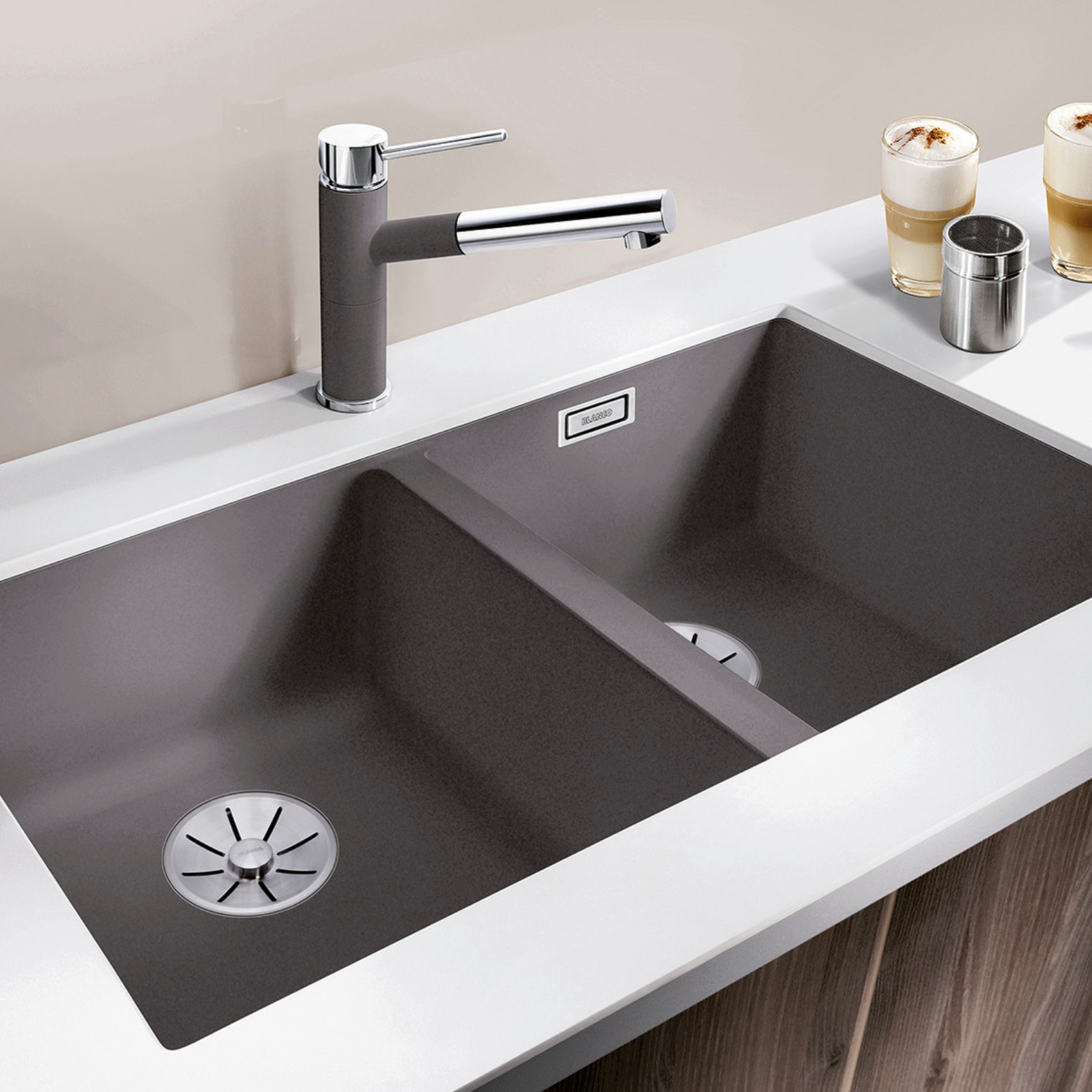 Diskho Subline 350/350-U Silgranit Infino Svart 525987