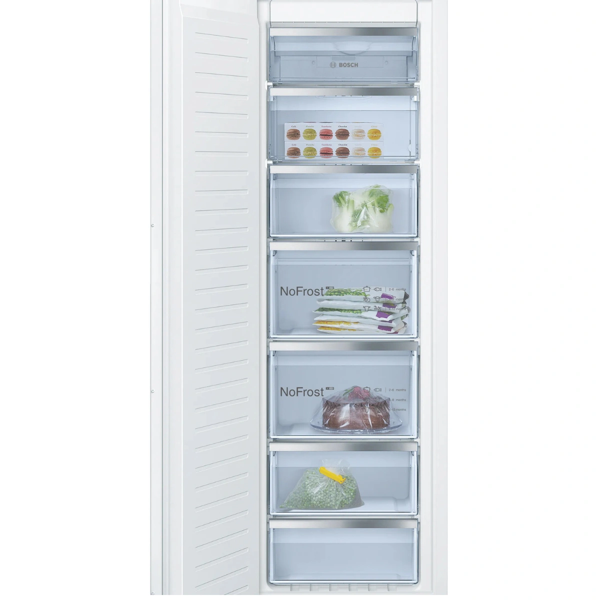 Bosch GIN81VEE0 Serie 4 Integrerad Frys – 177.2 cm, NoFrost, VarioZone ...