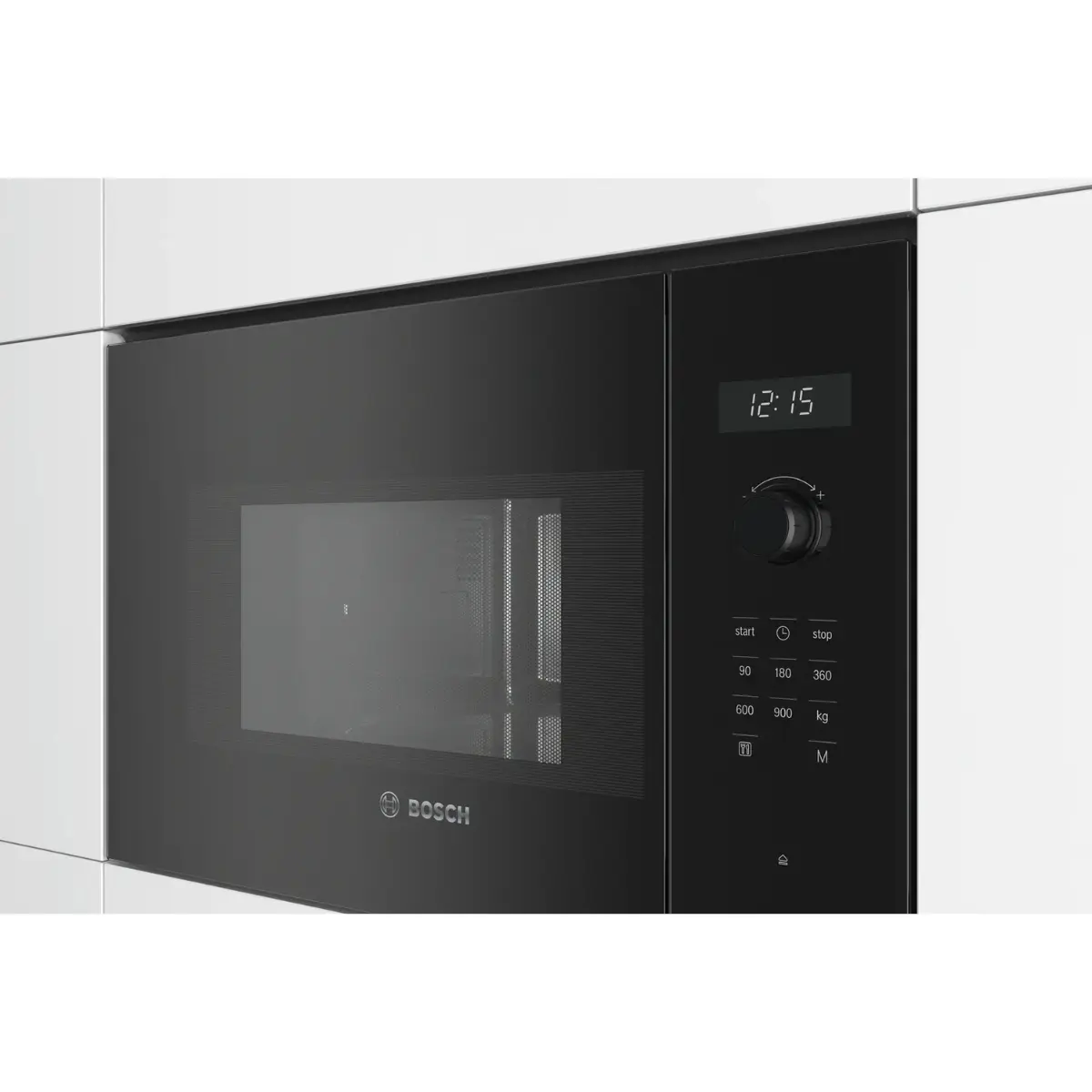Bosch BFL554MB0 Inbyggnadsmikrovågsugn – 25 L, 900 W, Svart Glas